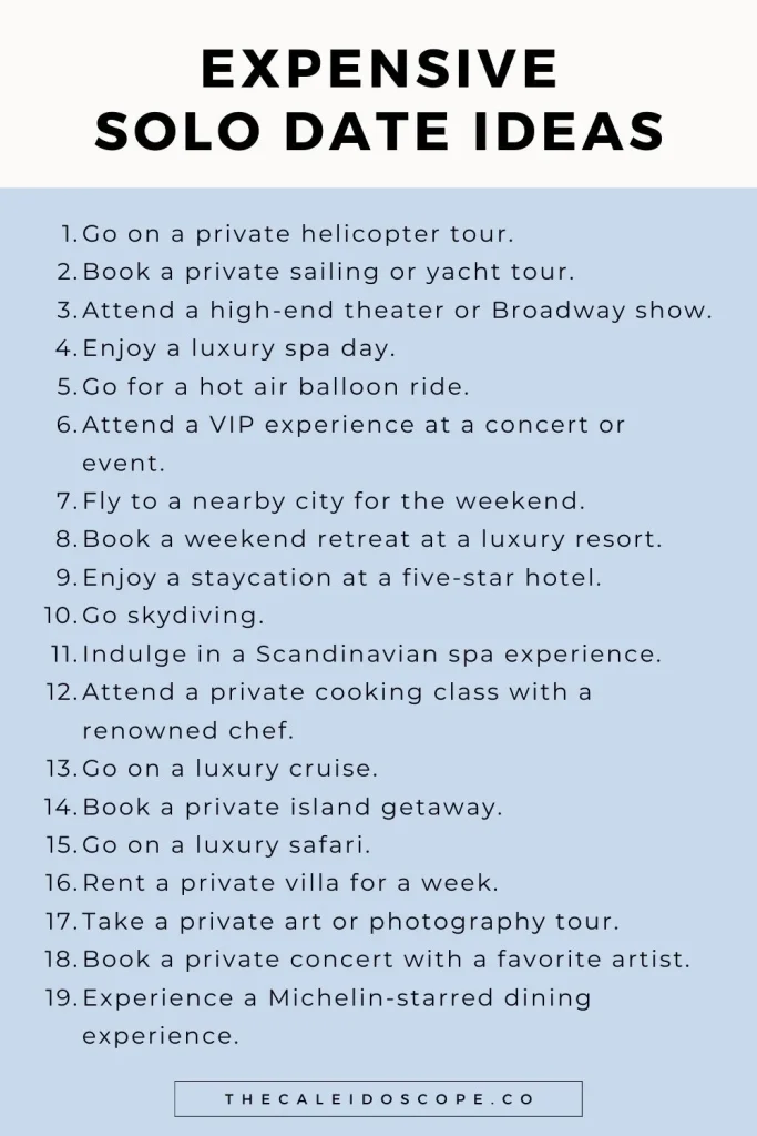 How to Date Yourself: 100 Solo Date Ideas for Every Budget