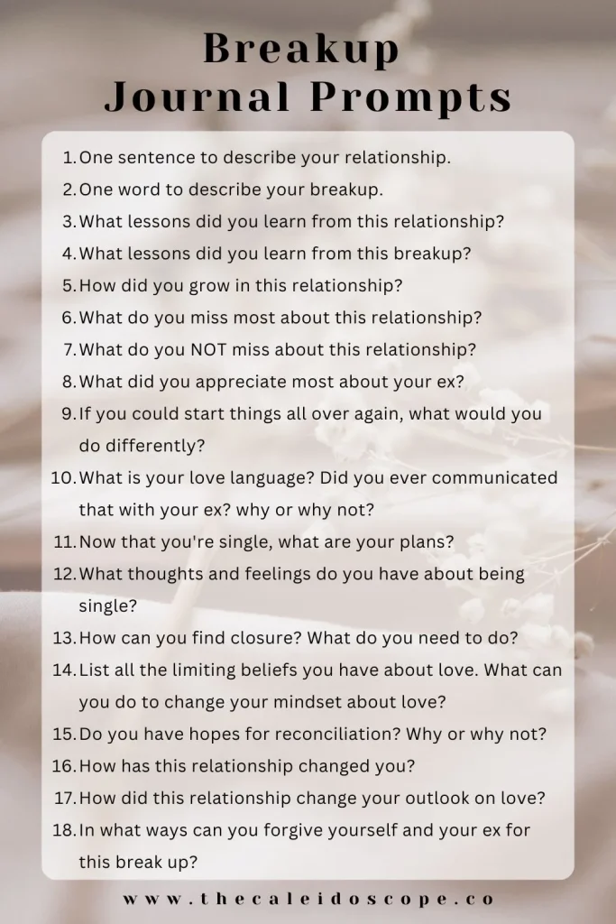 52 Breakup Journal Prompts To Heal And Move On 52 Breakup Journal Prompts To Heal And Move On